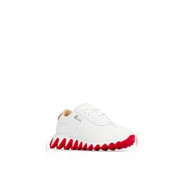 Christian Louboutin Sneakers in wei&szlig; mit roten Zacken | Gr.: 42