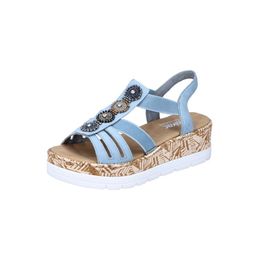 Rieker Komfort Sandalen in Blau | Gr.: 42