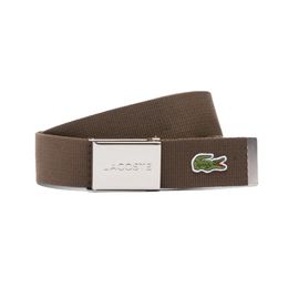 Lacoste G&uuml;rtel - Lacoste Lacoste Herren G&uuml;rtel aus Stoff - sch&ouml;nes - Gr. 110 CM - in Braun - f&uuml;r Damen