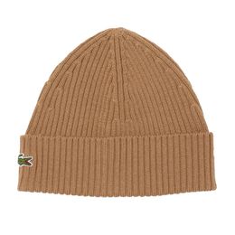 Lacoste Caps & M&uuml;tzen - Lacoste Lacoste Unisex M&uuml;tze - Strickm&uuml;tze, Beanie - Gr. ONE SIZE - in Braun - f&uuml;r Damen