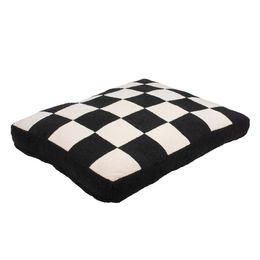Coockoo Hundekissen Cozy Block schwarz / wei&szlig; L - 120 x 80 x 12 cm
