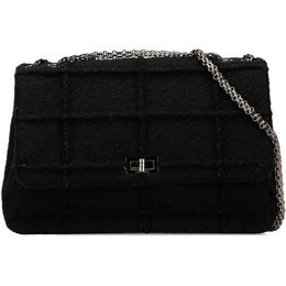 Chanel Hobo Bags - Jumbo Reissue 2.55 Choco Bar Wool Felt Identificat - Gr. unisize - in Schwarz - f&uuml;r Damen