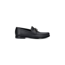Salvatore Ferragamo Loafer - "Gancini" Loafers &ndash; Black - Gr. 6_5 - in Schwarz - f&uuml;r Damen