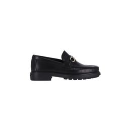Salvatore Ferragamo Loafer - "Gancini" Loafers Black - Gr. 7 - in Schwarz - f&uuml;r Damen