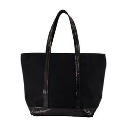 Vanessa Bruno Shopper & Totes - M Zippe Shopper Bag - Cotton - Black - Gr. unisize - in Schwarz - f&uuml;r Damen