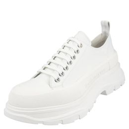 Alexander McQueen Low-Top Sneaker - Tread Slick Sneakers - Gr. 39,5 (EU) - in Wei&szlig; - f&uuml;r Damen