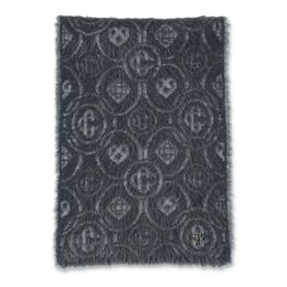 Casablanca T&uuml;cher & Schals - Grey Merino Wool Blend Fluffy Monogram Scarf - Gr. unisize - in Grau - f&uuml;r Damen