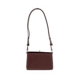 Plan C Hobo Bags - Burgundy Smooth Grain Calfskin Mini Shoulder Bag - Gr. unisize - in Rot - f&uuml;r Damen