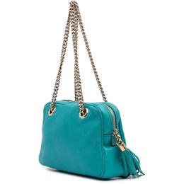 Gucci Hobo Bags - Leather Soho Chain Zip Shoulder Bag - Gr. unisize - in Blau - f&uuml;r Damen