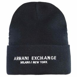 Armani Exchange Caps & M&uuml;tzen - Cappello Beanie - Gr. ONE SIZE - in Blau - f&uuml;r Damen