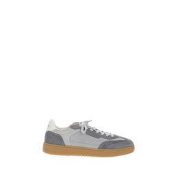 Axel Arigato Low-Top Sneaker - Leather And Suede Sneakers With Embossed Logo - Gr. 45 (EU) - in Grau - f&uuml;r Damen