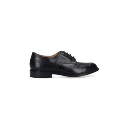 Tricker's "Bourton" Derby Shoes Black - Gr. 7_5 - in Schwarz