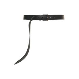 ORCIANI G&uuml;rtel - Elegant Black Leather Belt With Classic Rectangula - Gr. 80 - in Rot - f&uuml;r Damen