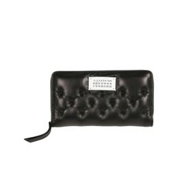 Maison Martin Margiela Maison Margiela Portemonnaies - Zipped Quilted Wallet - Gr. unisize - in Schwarz - f&uuml;r Damen