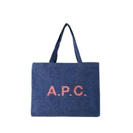 A.P.C. Shopper & Totes - Diane Shopper Bag - Cotton - Blue Denim - Gr. unisize - in Blau - f&uuml;r Damen