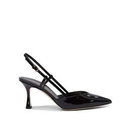 Ninalilou Hohe Schuhe - Pointed-Toe Black Patent Leather Heeled Shoes - Gr. 37 (EU) - in Schwarz - f&uuml;r Damen