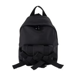 Simone Rocha Rucks&auml;cke - Bow Front Backpack - Nylon - Black - Gr. unisize - in Schwarz - f&uuml;r Damen