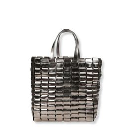 DRAGON DIFFUSION Shopper & Totes - Structured Handbag With Smooth Surface - Gr. unisize - in Silber - f&uuml;r Damen