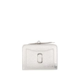 Marc Jacobs Portemonnaie - The Mini Compact Wallet - Leather - Silver - Gr. unisize - in Silber - f&uuml;r Damen