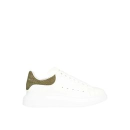 Alexander McQueen Low-Top Sneaker - Crocodile Oversized Sneakers - Gr. 48 - in Wei&szlig; - f&uuml;r Damen