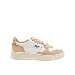 Autry Low-Top Sneaker - Medalist Sneakers In Leather - Gr. 39 (EU) - in Beige - f&uuml;r Damen