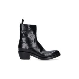 Premiata Stiefel - Calf Leather Ankle Boots With Side Zip Closure And - Gr. 6 - in Schwarz - f&uuml;r Damen