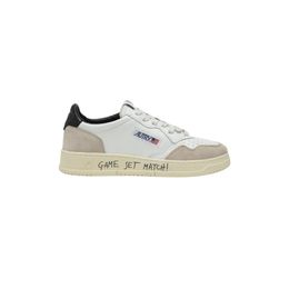 Autry Low-Top Sneaker - Medalist Low Sneakers In White Leather And Suede W - Gr. 37 (EU) - in Bunt - f&uuml;r Damen