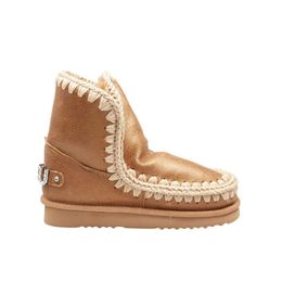 mou Stiefel - Eskimo 18 Sheepskin Ankle Boot In Tobacco Color Wi - Gr. 38 (EU) - in Braun - f&uuml;r Damen