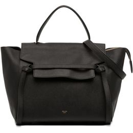 C&eacute;line Celine Hobo Bags - Mini Grained Calfskin Belt Satchel - Gr. unisize - in Schwarz - f&uuml;r Damen