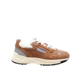 Autry Low-Top Sneaker - Cigar Suede And Mesh Sneakers - Gr. 39 (EU) - in Braun - f&uuml;r Damen