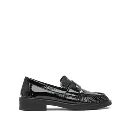 Strategia Glossy Leather Penny Loafers With Rubber Sole - Gr. 41 (EU) - in Schwarz
