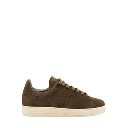 Tom Ford Low-Top Sneaker - Military Green Suede Warwick Sneakers - Gr. 7 - in Braun - f&uuml;r Damen