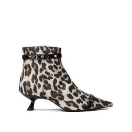 Ganni Stiefel - Leopard Ankle Boots - Gr. 37 (EU) - in Bunt - f&uuml;r Damen