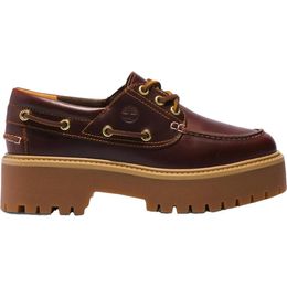 Timberland Low-Top Sneaker - Flat Shoes Brown - Gr. 37,5 (EU) - in Rot - f&uuml;r Damen
