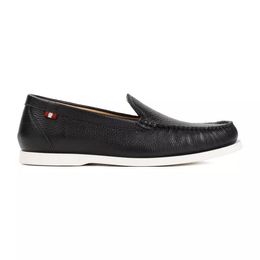 Bally Loafer - Black Grained Deer Leather Nadim Mocassin - Gr. 41 (EU) - in Schwarz - f&uuml;r Damen