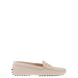 Tod's Refined Leather Loafers With Hand-Stitched Detaili - Gr. 36 (EU) - in Rosa