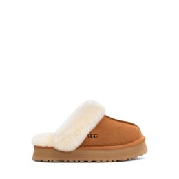 UGG Australia UGG Slipper & Pantoletten - Platform Slippers With Plush Shearling Collar And - Gr. 37 (EU) - in Braun - f&uuml;r Damen