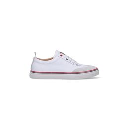 Thom Browne Low-Top Sneaker - Tricolor Detail Sneakers &ndash; White - Gr. 8 - in Wei&szlig; - f&uuml;r Damen