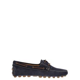 Tod's Tod's Loafer - Rubber Bubble Suede Boat - Gr. 11 - in Blau - f&uuml;r Damen