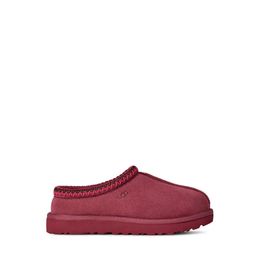 UGG Australia UGG Slipper & Pantoletten - Burgundy Suede Slippers With Embroidered Profile A - Gr. 36 (EU) - in Rot - f&uuml;r Damen