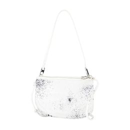 Diesel Clutches - 1Dr Twin Pouch - Leather - White - Gr. unisize - in Wei&szlig; - f&uuml;r Damen
