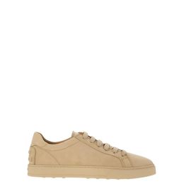 Tod's Tod's Low-Top Sneaker - Suede Leather Sneakers With Embossed Grommets - Gr. 10 - in Beige - f&uuml;r Damen