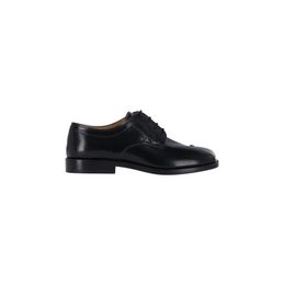 Maison Martin Margiela Maison Margiela Low-Top Sneaker - Refined Black Leather Derby Shoes With Tabi Detail - Gr. 36 (EU) - in Schwarz - f&uuml;r Damen