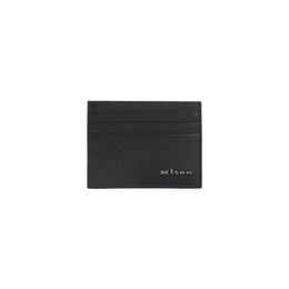 Kiton Portemonnaies - Textured Calf Leather Wallet With Multiple Card Sl - Gr. unisize - in Schwarz - f&uuml;r Damen