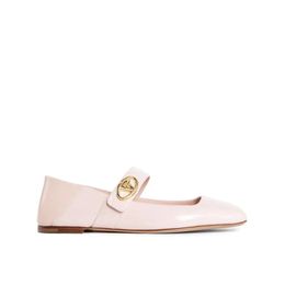 Valentino Garavani Low-Top Sneaker - Valentino Mary-Jane Ballerina Flats - Gr. 37 (EU) - in Rosa - f&uuml;r Damen