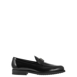 Tod's Tod's Loafer - Leather Moccasin With T Accessory - Gr. 6 - in Schwarz - f&uuml;r Damen