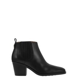 Tod's Tod's Stiefel - Calfskin Ankle Boot With Side Elastic Inserts - Gr. 39 (EU) - in Schwarz - f&uuml;r Damen