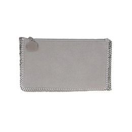 Stella McCartney Clutches - Textured Surface Clutch - Gr. unisize - in Grau - f&uuml;r Damen