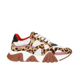 Versace Low-Top Sneaker - Squalo Leopard Sneakers - Gr. 46_5 - in Braun - f&uuml;r Damen