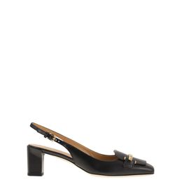 Tod's Tod's Sandalen - Calfskin Slingback Pump With Geometric Heel - Gr. 38,5 (EU) - in Schwarz - f&uuml;r Damen